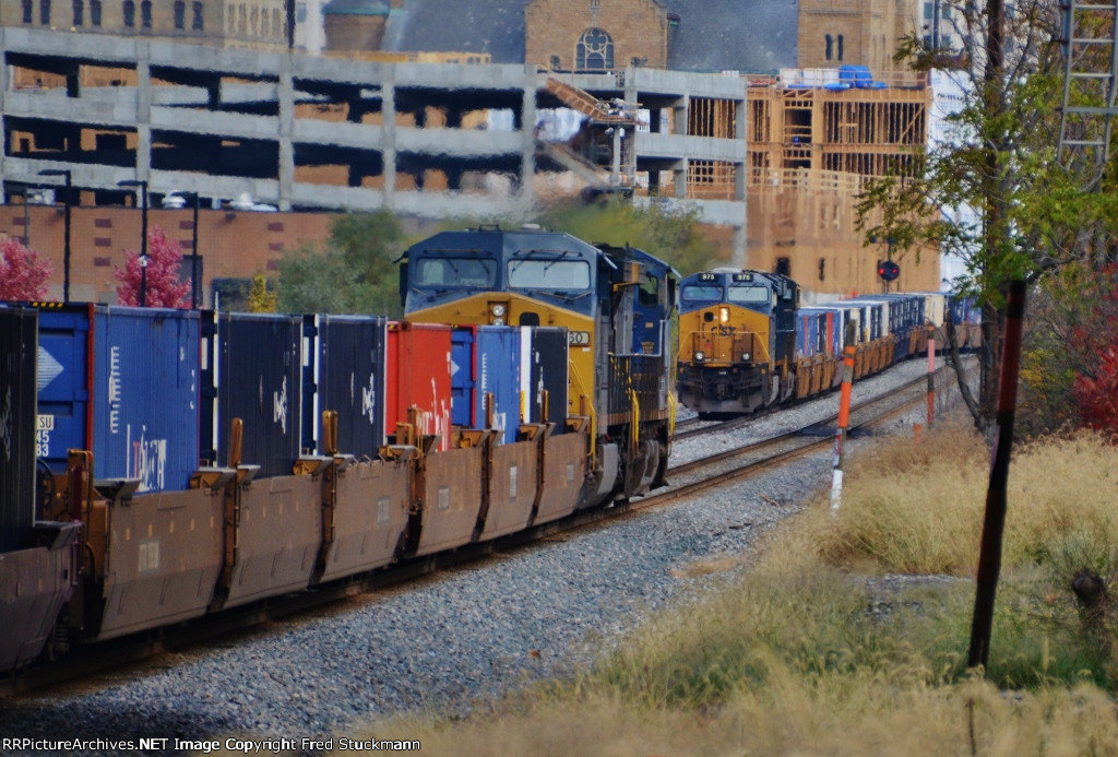 CSX 975 shows up just a bit too soon.